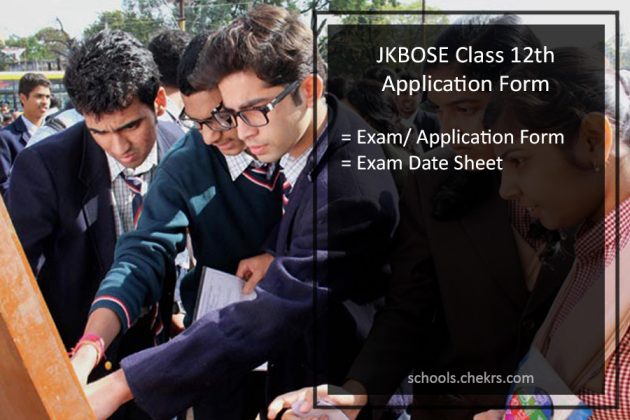 JKBOSE 12th Application Form 2025 - Check JK Board Class 12 Exam ...
