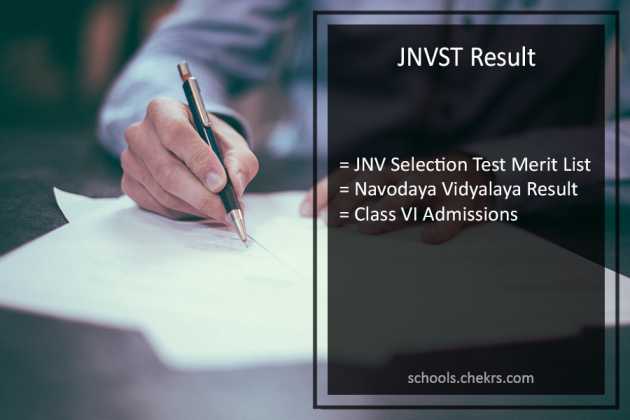 JNVST Result 2025 Navodaya Vidyalaya 6th Class Selection Test Cut Off ...