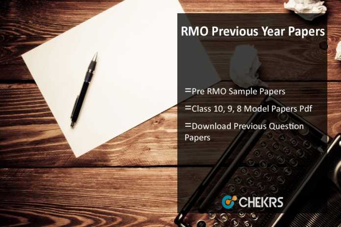 RMO Previous Year Papers Pdf - Pre RMO Sample Papers Class 10, 9, 8 ...