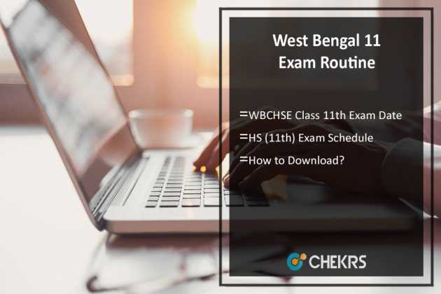 WBCHSE Class 11 Exam Routine 2025 West Bengal 11th Exam Date Download