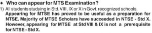 MTSE 2024 Registration Form Maharashtra Talent Search Exam Dates