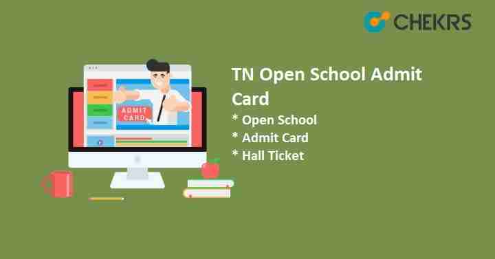 TN Open School Admit Card 2025 - SSLC/ HSC Hall Ticket/ Roll Number