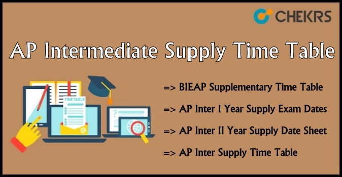 AP Inter Supply Time Table 2023 BIEAP 1st & 2nd Year Supplementary Exam ...