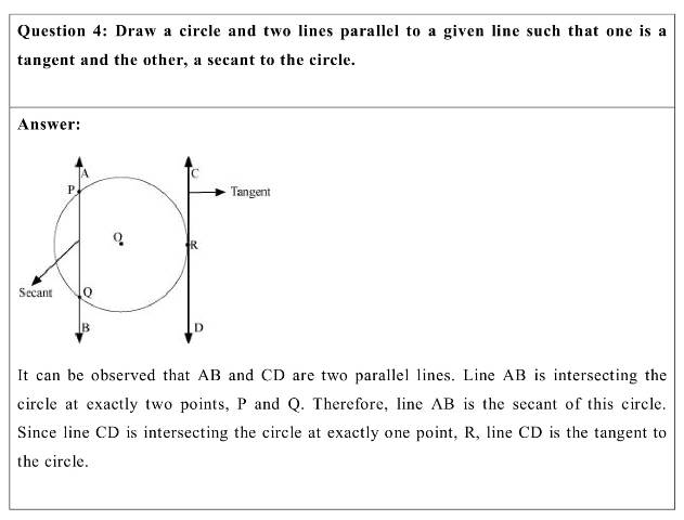 NCERT Solutions Class 10 Maths Chapter 10 - Circles | Pdf Available