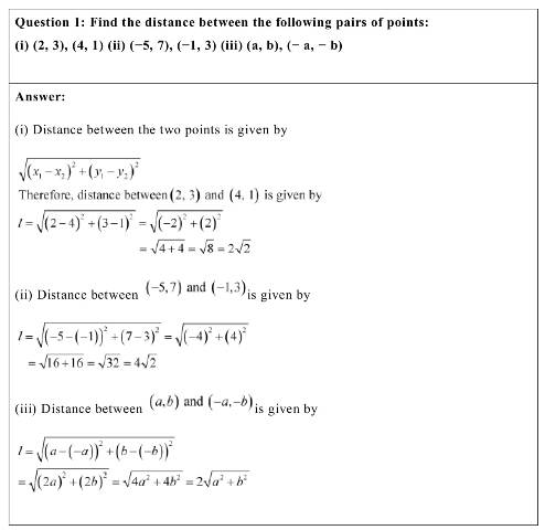 NCERT Solutions Class 10 Maths Chapter 7 - Coordinate Geometry | Pdf ...