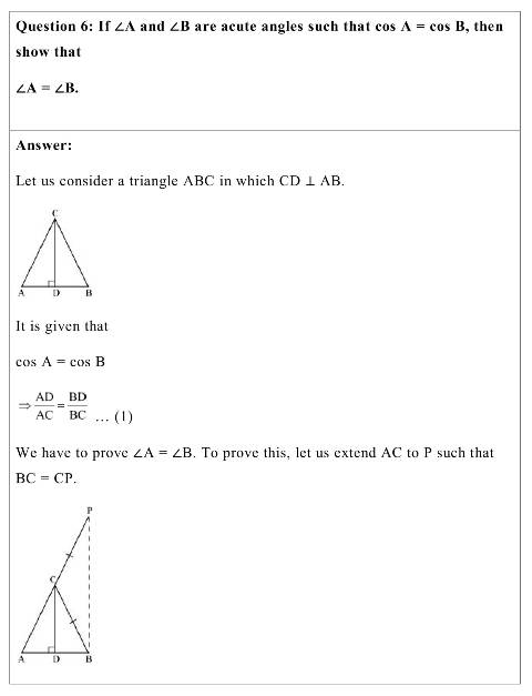NCERT Solutions Class 10 Maths Chapter 8 - Introduction to Trigonometry ...