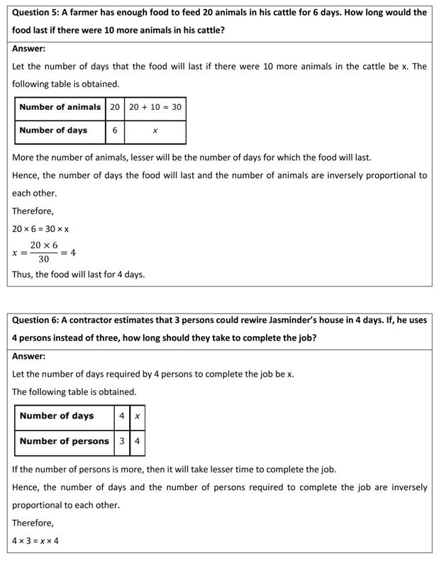 NCERT Solutions for Class 8 Maths Chapter 13 Exercise 13.2 - Direct and ...