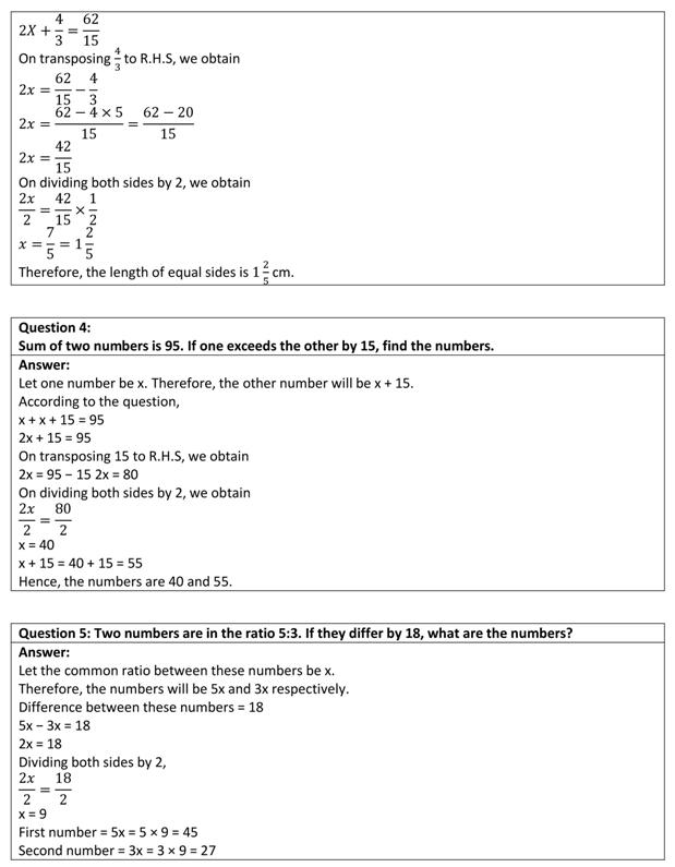NCERT Solutions Class 8 Maths Chapter 2 - Exercise 2.2 (Linear ...