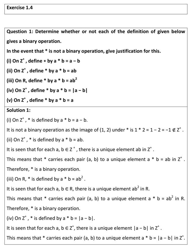 NCERT Solutions Class 12 Maths Chapter 1 - Exercise 1.4 (Relations and ...