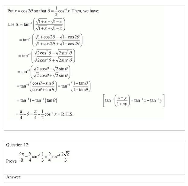 NCERT Solutions Class 12 Maths Chapter 2 - Exercise 2.3 (Inverse ...