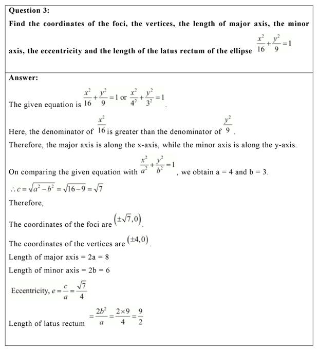 NCERT Solutions for Class 11 Maths Chapter 11 - Exercise 11.3 (Updated) Pdf