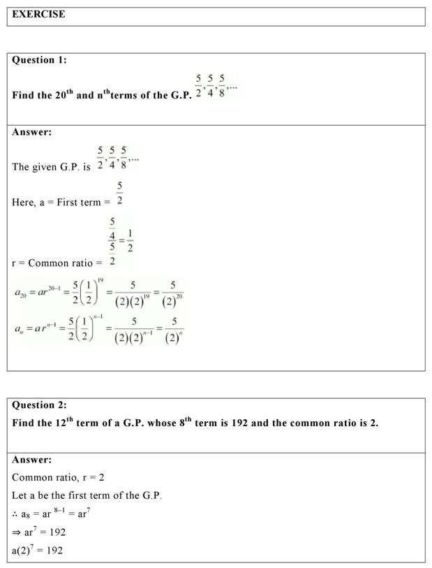NCERT Solutions for Class 11 Maths Chapter 9 - Exercise 9.3 (Updated) Pdf