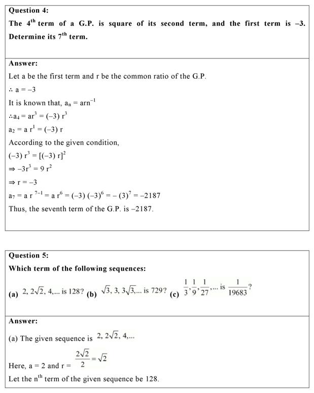 NCERT Solutions for Class 11 Maths Chapter 9 - Exercise 9.3 (Updated) Pdf