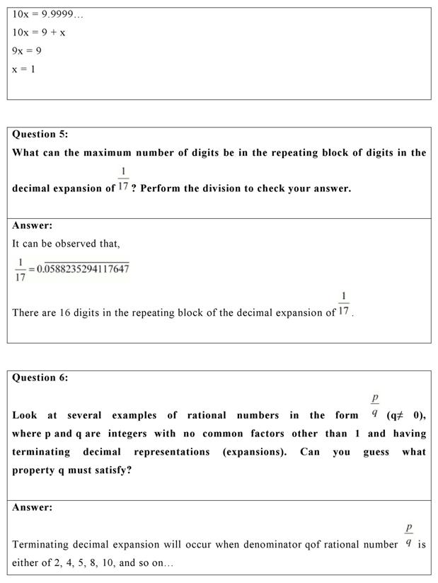 NCERT Solutions Class 9 Maths Chapter 1 - Ex 1.3 (Number System) Pdf ...