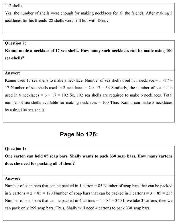 Free Download NCERT Solutions for Class 4 Maths Chapter 11 - Tables and Shares (Available Here)