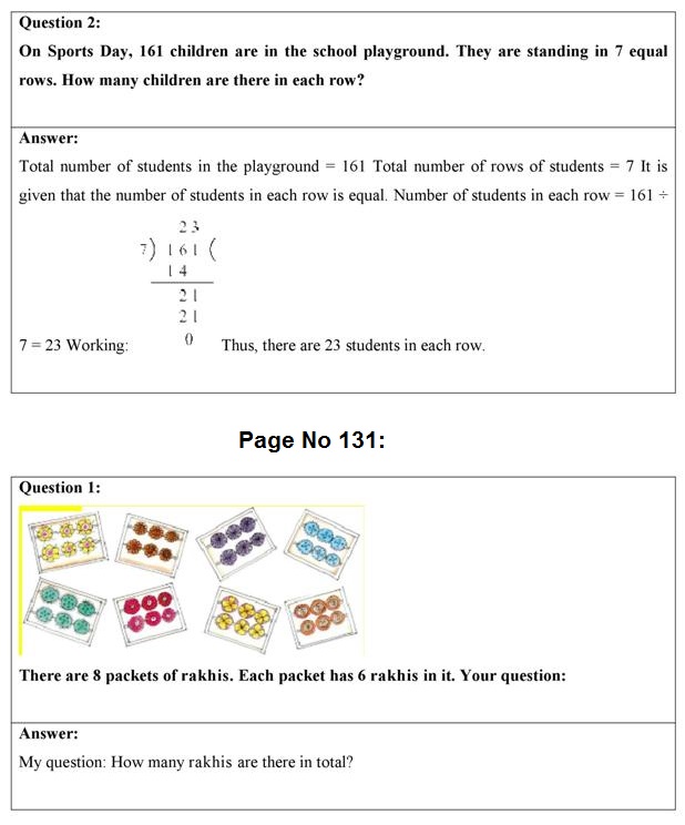 Free Download NCERT Solutions for Class 4 Maths Chapter 11 - Tables and Shares (Available Here)