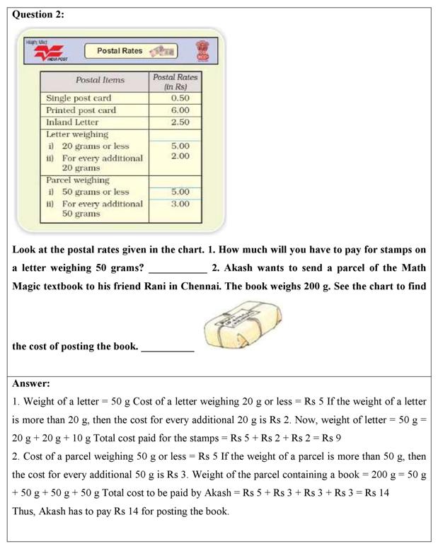Free Download NCERT Solutions for Class 4 Maths Chapter 12 - How Heavy ...