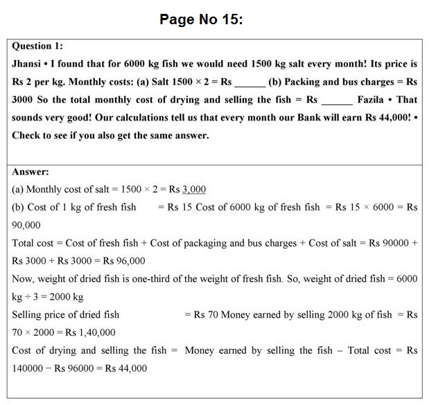 Download NCERT Solutions for Class 5 Maths Chapter 1 - The Fish Tale