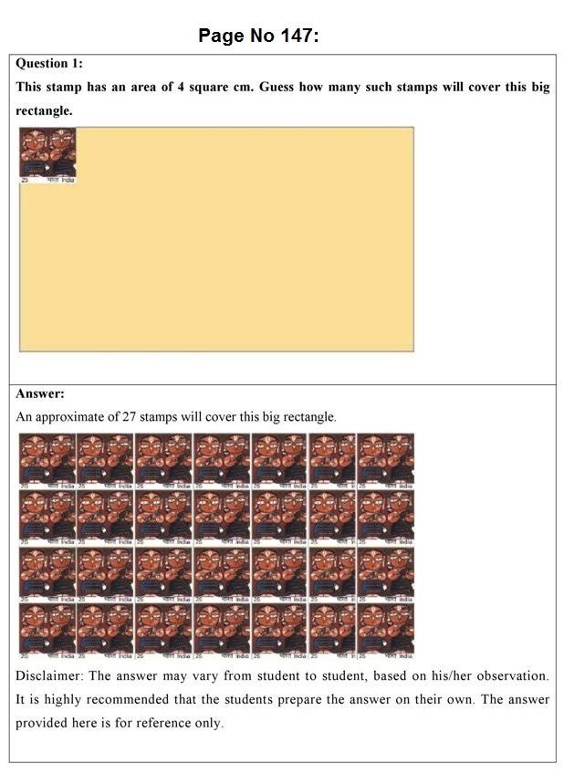 Download NCERT Solutions for Class 5 Maths Chapter 11 - Area and its ...