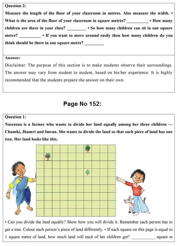 Download NCERT Solutions for Class 5 Maths Chapter 11 - Area and its ...