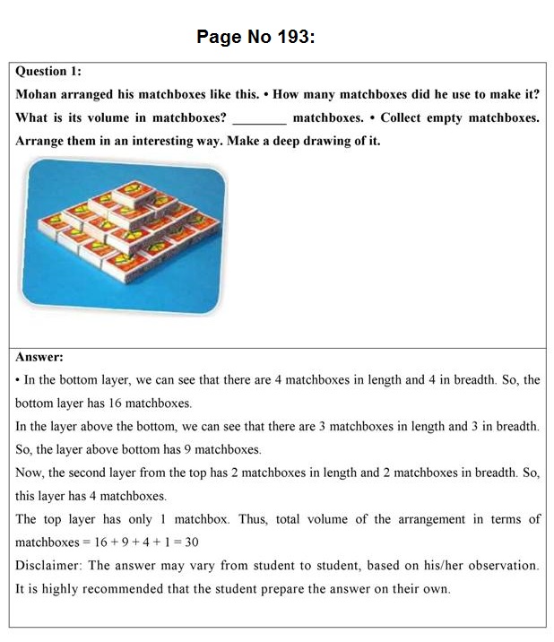 Download NCERT Solutions for Class 5 Maths Chapter 14 - How Big How Heavy