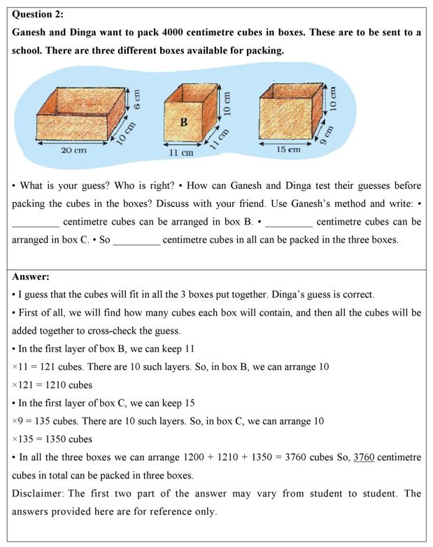 Download NCERT Solutions for Class 5 Maths Chapter 14 - How Big How Heavy