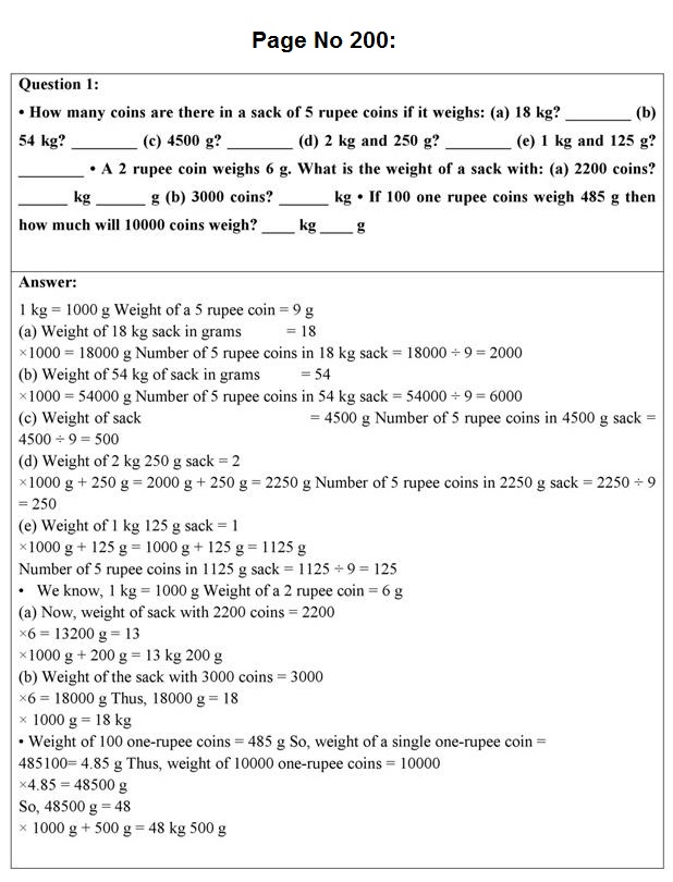 Download NCERT Solutions for Class 5 Maths Chapter 14 - How Big How Heavy