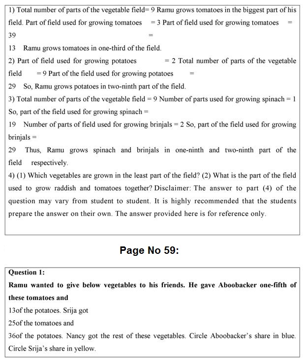 Download NCERT Solutions for Class 5 Maths Chapter 4 - Parts and Wholes