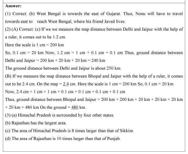 Download NCERT Solutions for Class 5 Maths Chapter 8 - Mapping Your Way