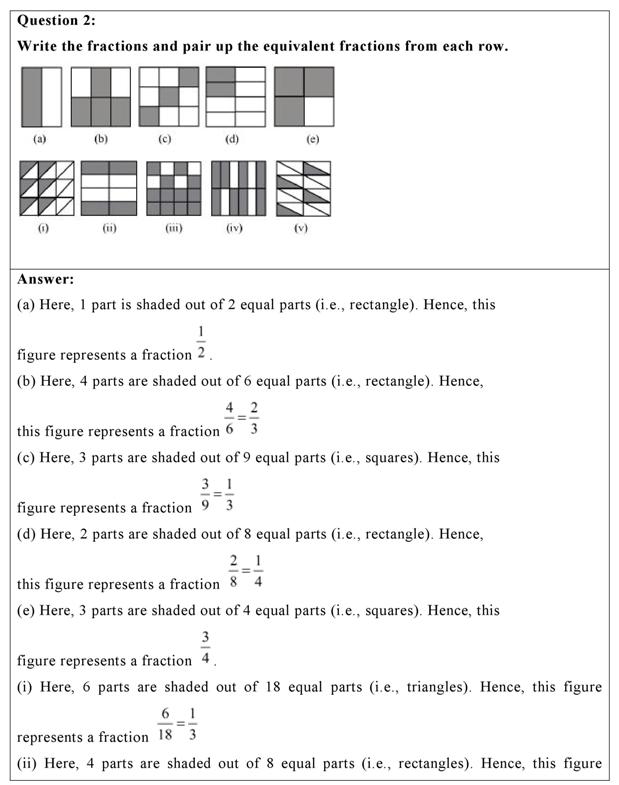 NCERT Solutions for Class 6 Maths Chapter 7 - Fractions Exercise 7.3 ...