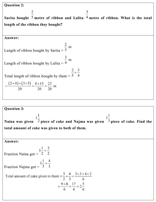 NCERT Solutions for Class 6 Maths Chapter 7 - Fractions Exercise 7.6 ...