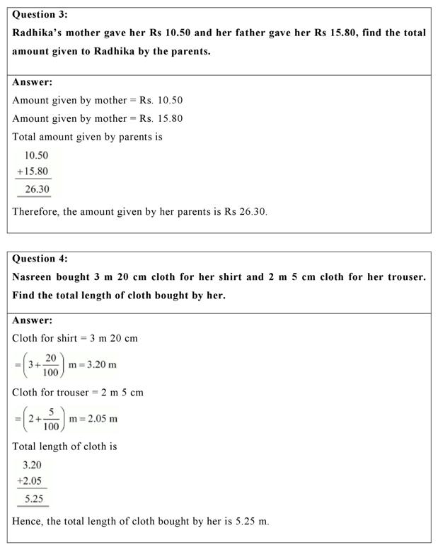 NCERT Solutions for Class 6 Maths Chapter 8 - Decimals Exercise 8.5 ...