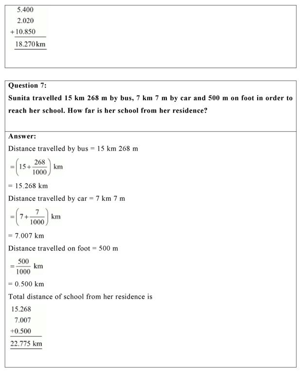 NCERT Solutions for Class 6 Maths Chapter 8 - Decimals Exercise 8.5 ...