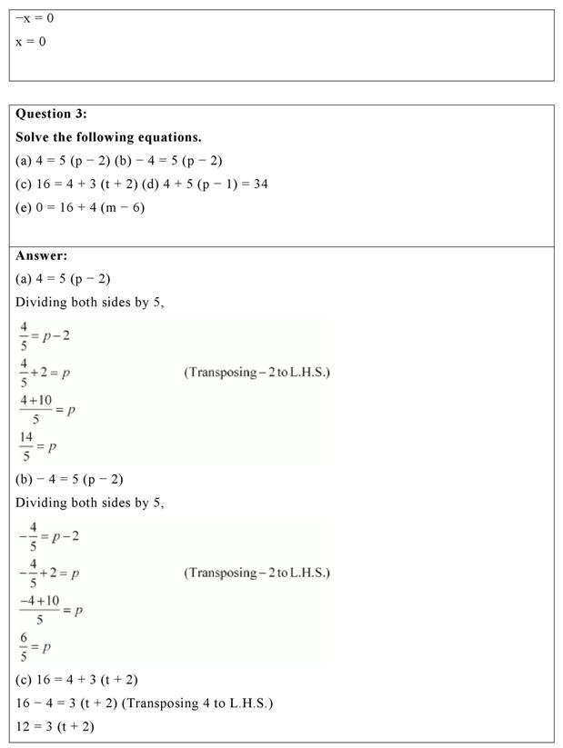 NCERT Solutions for Class 7 Maths Chapter 4 - Exercise 4.3 (Simple ...