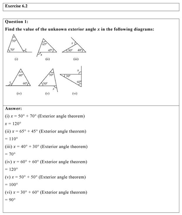 NCERT Solutions for Class 7 Maths Chapter 6 - Exercise 6.2 (The ...