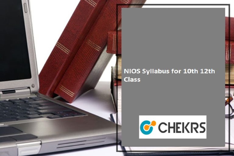 NIOS Syllabus 2025 for 10th 12th Class - Hindi English Medium